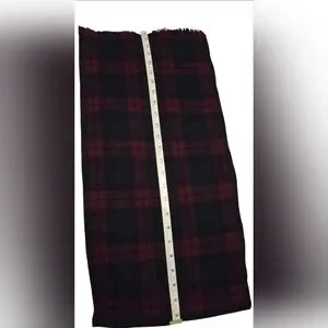 Amcrest | Accessories | Amcrest Scottish Wool Tartan Scarf Burgundy ...